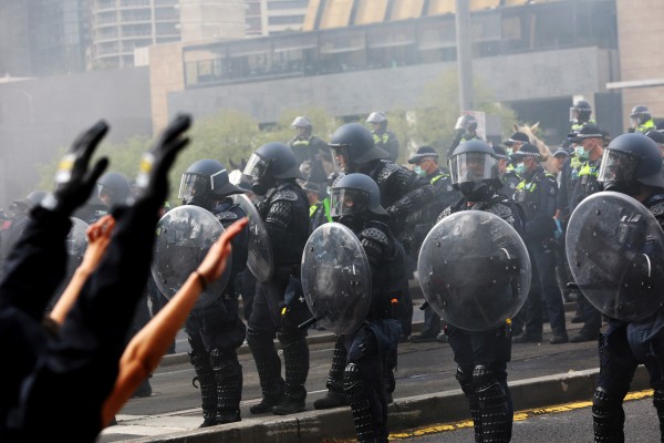 Anti-War Protesters Attack Police, Visitors At Melbourne Defence Expo ...