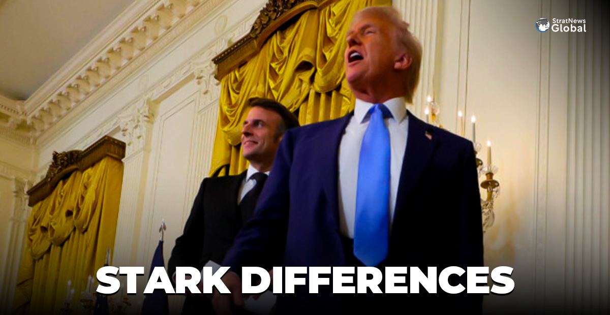 Trump, Macron display stark differences on Ukraine